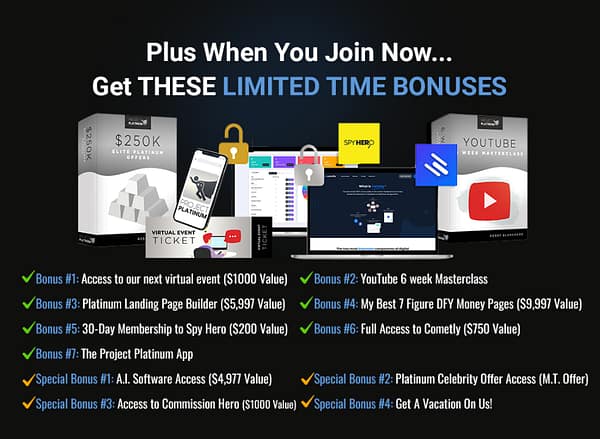 Project Platinum Review & Bonus By Robby Blanchard 2023 | Top Life Projects